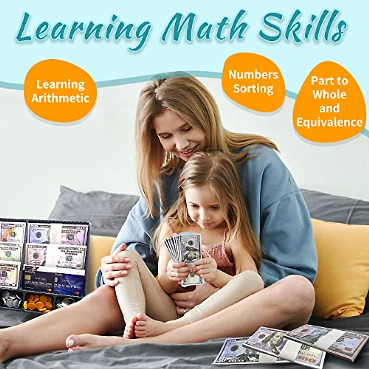 pcnearty Toys for 3 4 5 Year Old Boy Girl，3 4 5 Year Old Girls Boys Birthday Gifts, 328 Pieces Number Learning Education Toys, Ages 3+ Develops Early Math Skills, Preschool Math Game