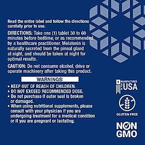 Life Extension Melatonin 6 Hour Timed Release 3 mg - For Circadian Rhythm & Immune Function, Cellular and DNA Health - Sleep Supplement - Non-GMO, Gluten-Free - Vegetarian Tablets, 60 Count