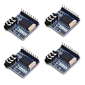 Rakstore 4Pcs MT8870 DTMF Voice Decoding Module Phone Module Speech Decoding Voice Board Module LED Indicators with Pins