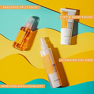 Fanola Nourishing Restructuring Fluid Crystals Hair Serum Detangles, Adds Shine, And Prevents Split Ends For Curly, Frizzy And Permed Hair 3.38oz