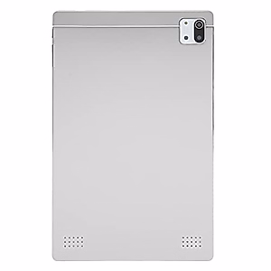 VINGVO Tablet PC, 100-240V 5G WiFi 4GB 64GB White HD Tablet for Elderly for Study (U.S. regulations)