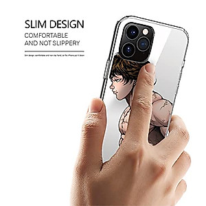 Phone Case Compatible with iPhone Samsung Galaxy Baki 6 The Xr Grappler X : S21 Baki 13 Hanma 8 Fanart 7 11 12 Pro Max Se 2020 S10 S20 Waterproof Accessories Scratch Transparent