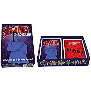 SPY ALLEY Card Game - 2-6 Players - The Card Game That Likes to Live Dangerously - Game Night Shaken Not Stirred