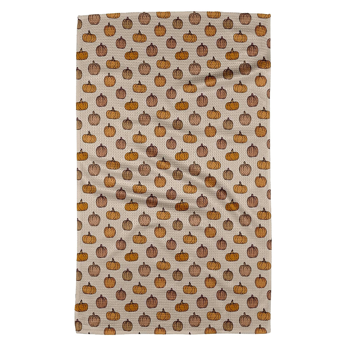 GEOMETRY Fall Kitchen Towels - Quick Dry Microfiber Cloth Fall Dish Towels for Kitchen Drying - Premium Quick Dry Towel (Pumpkin Patch, 18" x 30" (1 Pack))
