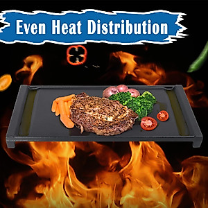 WB31X24738 Griddle Replacement for GE Appliance Gas Range, Stove Top Griddle for GE Range Center JGBS66REKSS JGBS66EEK3ES JGB700SEJ4SS JGB700FEJ2DS JGS760SPSS JGB860FEJ1DS Gas Stoves