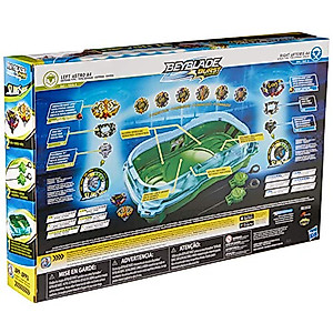 BEYBLADE Burst Turbo Slingshock Cross Collision Battle Set - Complete Set with Burst Beystadium, Battling Tops, & Launchers Game - Age 8+