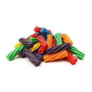 TWIZZLERS Twist Rainbow Easter Candy Fruit Flavored Chews, Triple Twist Snack Size, Bulk Pack 2 Pounds