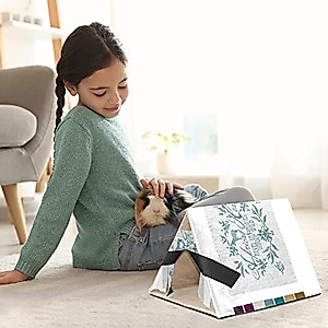 Printed Pattern, Guinea Pig Hideout for Small Animal Hamster Gerbils Chipmunks Squirrels Hedgehogs Guinea Pig Bed