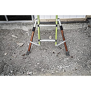 Little Giant Ladder Systems Conquest 2.0 All-Terrain, M17, 17ft, Multi-Position Ladder with Adjustable Outriggers, Fiberglass, Type 1A, 300 lbs Weight Rating, (17107-001)