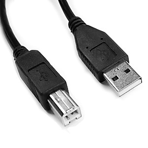 IPAX Premium Series 10Ft USB Printer Cable Compatible with Canon Pixma HP Deskjet Envy Laserjet Officejet Samsung Xerox Zebra