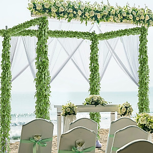 Astridia 2 Packs Hanging Artificial Plants Vine, 6.6ft Fake lvy Garland, Hanging Greenery Faux Plants for Wedding Party Room Garden Home Decor