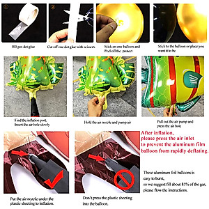 YinQin 176 PCS Ocean Blue Happy Birthday Party Balloons with Pump Under Sea Fish Birthday Balloons Decorations Baby Shark Happy Birthday Balloons Set Blue Sea Happy Birthday Party Supplies for Kid