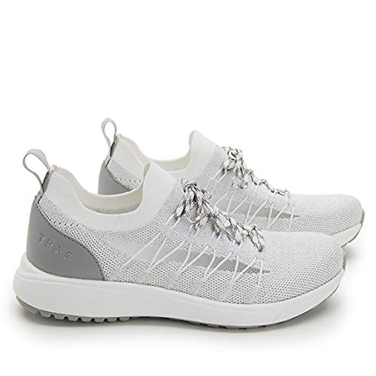 TRAQ by Alegria Synq 2 Womens Smart Walking Shoe Silver 8-8.5 M US