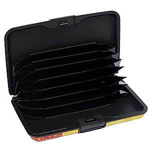 VICHLINE RFID Credit Card Holder Blocking Wallet for Women Men Mini Metal Slim Hard Aluminum Business Card Case (Watercolor Dragonfly)