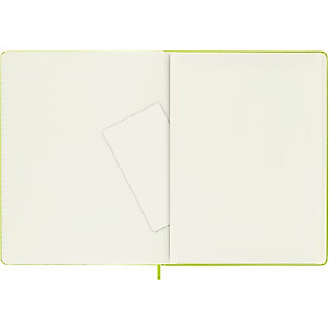 Moleskine Classic Notebook, Hard Cover, XL (7.5" x 9.5") Ruled/Lined, Lemon Green, 192 Pages