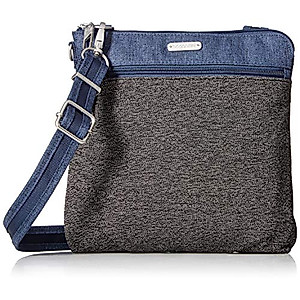 Baggallini Anti Theft Slim Crossbody Steel Blue Antitheft One Size