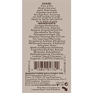 Macadamia Professional Hair Care Sulfate & Paraben Free Natural Organic Cruelty-Free Vegan Hair Products Nourishing Hair Repair Oil Treatment-0.9oz