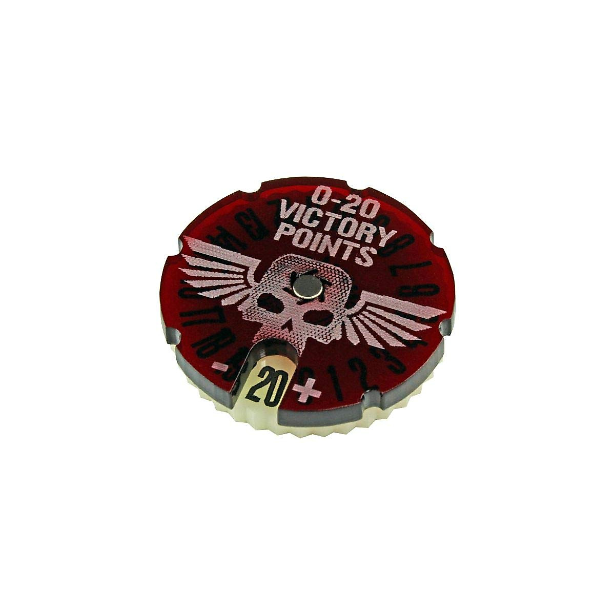 LITKO Victory Point Dial #0-20 Compatible with WHv8, Translucent Red & Ivory