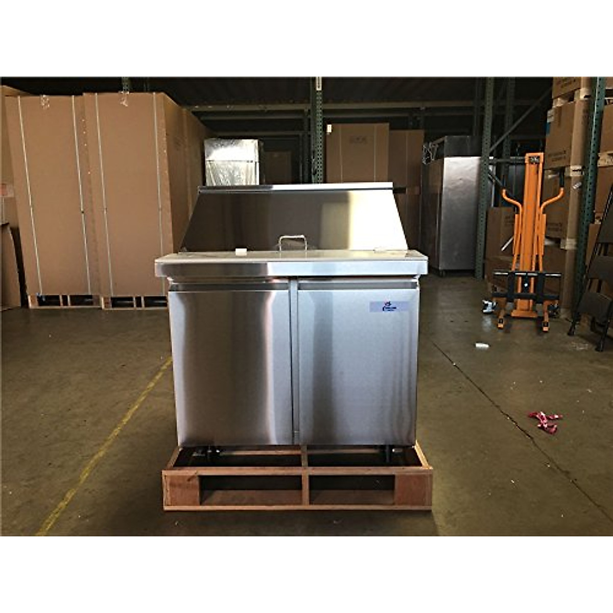 Commercial Refrigerated Sandwich Prep Table 2-door 36" Mega Top Model NSF -XSP-M36