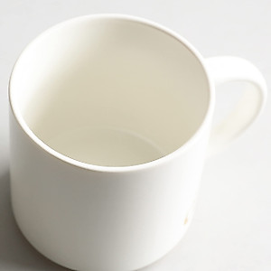 COLLECTIVE HOME - Monogram Ceramic Mugs, 15 oz Golden Initial Coffee Cups, Elegant Alphabet Tea Mugs, Elegant Personalized Mug with Gift Box, Luxurious Cups for Office and Home (j)