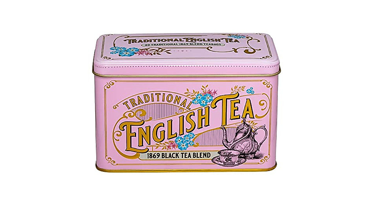 Vintage Victorian Tea Tin with 40 English Teabags