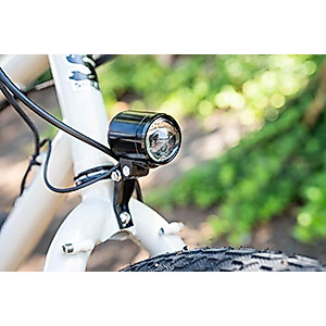 Portland Design Works | Kepler E-bike Headlight | Bosch E-bike System Plug and Play, Black, Fits e-bikes with fork crown hole for mounting