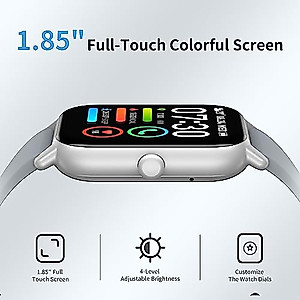 dotn Smartwatch with Bluetooth Call (Answer/Make Call), 1.85" Ultra Large Screen, 100+ Sports Mode 2023 Smart Watches for Men Women, IP68 Waterproof Fitness Tracker with Heart Rate Sleep Monitor