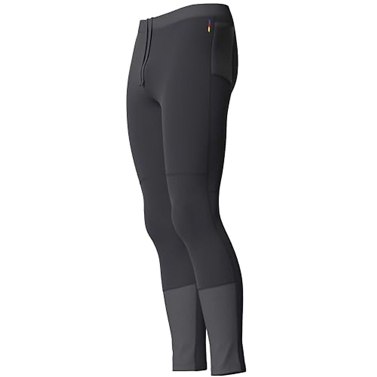 Salomon Men's Standard Cross Run Tight, Deep Black, Large