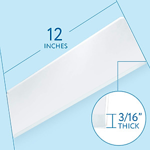 Impresa 12 inch Clear Acrylic Icing Frosting Buttercream Large Cake Smoother Scraper - BPA Free