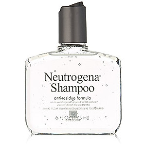 Neutrogena Anti-Residue Shampoo, Gentle Non-Irritating Clarifying Shampoo to Remove Hair Build-Up & Residue, 6 fl. oz (Pack of 2)