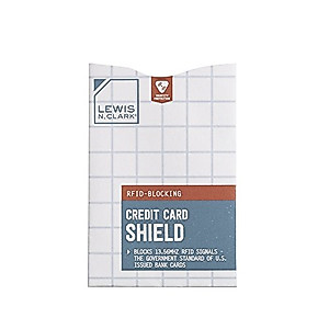 Lewis N Clark RFID Credit Card Holder Shield, Anti-Theft Wallet Sleeve + RFID Blocking ID Holder & Credit Card Protector - 3 Pack