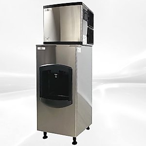 Commercial Ice Maker Hotel Ice Maker with Large Dispenser- 350 lb/per Day NSF Certified HD-130B