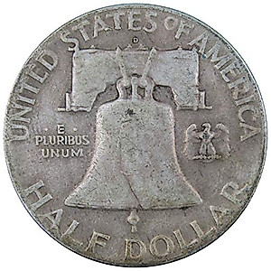 1948 D Franklin Half Dollar AG About Good 90% Silver 50c US Coin Collectible