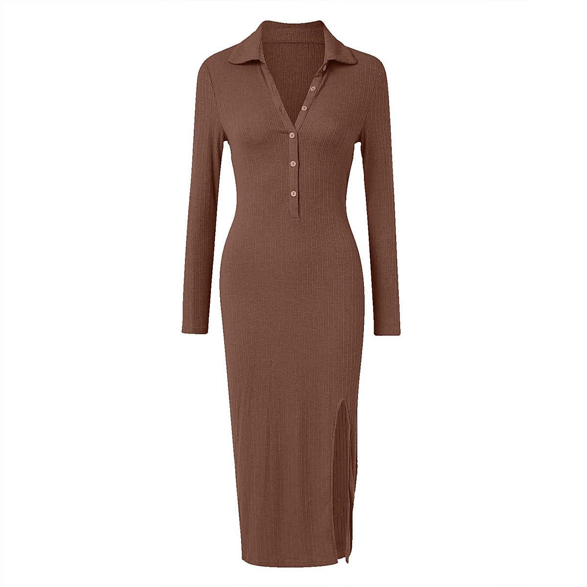 a line Fall Dresses for Women 2023 Champagne Bridesmaid Dresses midi Dresses for Women with Sleeves Elegant Dresses for Women Party Casual Glitter Bodycon Slit Vestidos de Mujer rojos Cortos Ladies