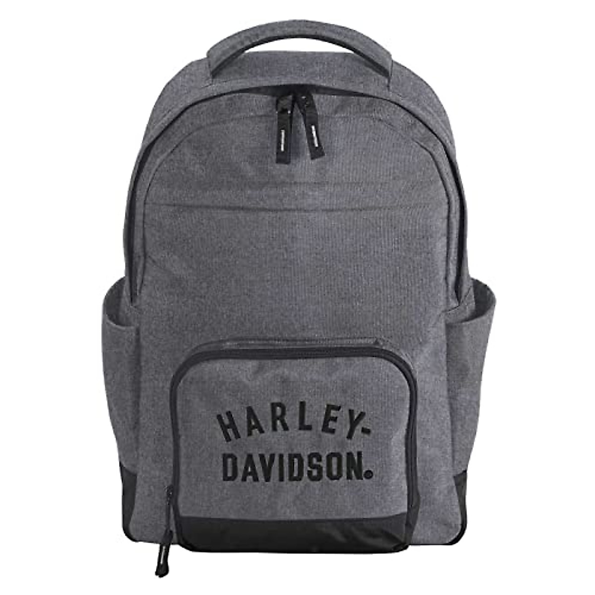 Harley-Davidson Rugged Twill Water-Resistant Polyester Backpack - Heather Gray