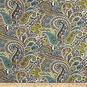 Premier Prints Paisley Chocolate, Fabric by the Yard