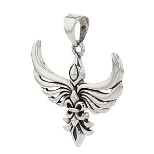 Jewelry Trends Rising Phoenix Modern Style Sterling Silver Pendant