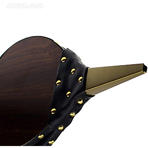 DYWISHKEY Bellows, Fireplace Bellows 15 Inch x 6.5 Inch, Air Bellow Fireplace Blower Leather Bellows Fire Bellows for Fireplaces, BBQ and Camping, Bellow with Hanging Leather Strap