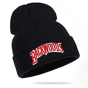 FEIRUIJI Unisex Backwoods Hats Backwoods Beanie Clown Scary Eyes Beanie Hip Hop Hats Knit Hats Winter Hats for Men Women Black