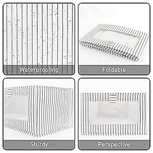 BAIYOUKE 2 Pack Storage Baskets, Foldable Organizing Basket Bin for Home, Nursery, Closet & Shelves Organization | Storage Basket Cube Shelf Organizer (Black and White Plaid)