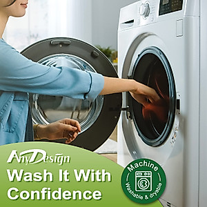 AnyDesign Lemon Kitchen Towel Watercolor Hello Lemons Dish Towel 18 x 28 Inch Spring Summer Yellow Check Plaids Hand Drying Tea Towel for Farmhouse Cooking Baking Cleaning Wipes, Set of 2