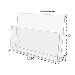 Marketing Holders 11" Wide Catalog Brochure Holder Pack of 4 Literature Table Display Counter top