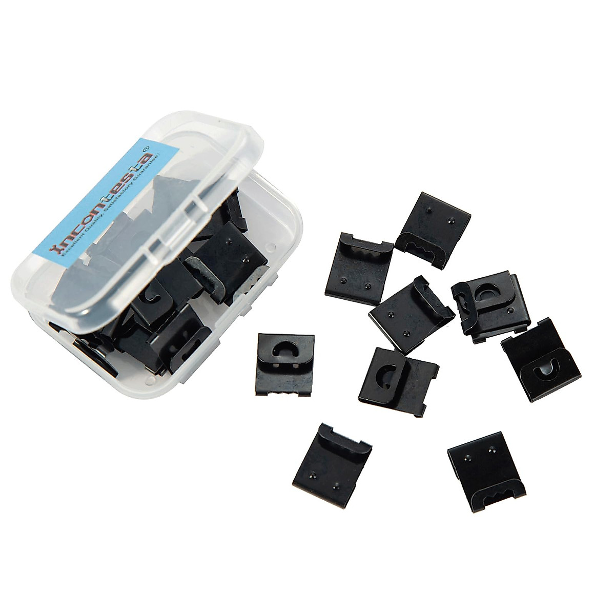 Incontesta 24 Pcs Photo Frames Hanger Hooks, 0.35mm Thick S-Shaped Metal Wall Mount Album Picture Hanging Clips -Perfect Photo Frames Hanger Hooks