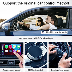 LXJADAP CarPlay Wireless Adapter, for Wired Apple CarPlay Wireless Adapter, Compatible with Cars from 2016 & iPhone iOS 10+, Black Car Play Dongle Plug and Play, 5GHz Wi-Fi Wireless CarPlay…