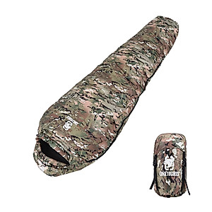 OneTigris Sleeping Bag, Survival Gear, 32°F Cold Weather Mummy Sleeping Bag for Camping Hiking Backpacking
