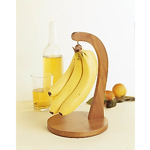 Lipper International Bamboo Wood Banana Hanger, 7" x 11-1/8"