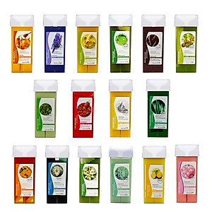 anmas rucci Hair Removal Wax, Depilatory Wax Cartridge, Honey Heater Waxing, 100 ml, for Professional or Home Uses, Legs, Arms, Underarm, Bikini Line