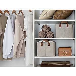 StorageWorks 2-Pack Storage Baskets for Shelves + 3-Pack Closet Baskets