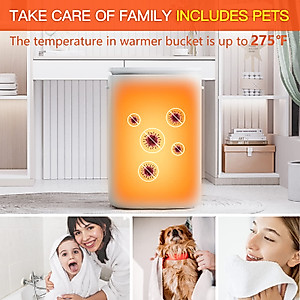 Upgraded Towel Warmer Bucket, 26L Large Towel Warmers with Auto Keep Warm Feature, Heat Time 20/40/60 Min Adjustable and Delay Time Up to 24 Hours, Hot Towel Warmer for Bathroom, Gift for Christams