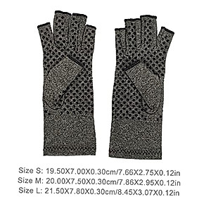 INOOMP 1 Pair Gloves Gym Gloves PC Accessories Sports Accessories Hand Gloves Hand Wrist Glove Rheumatoid Gloves Anti-Skid Joint Care Gloves Sports Accessory Portable Riding Gloves Grey